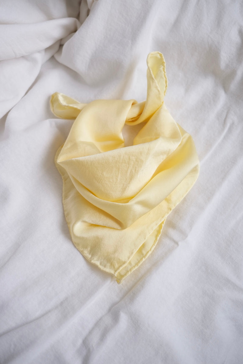 butter charmeuse silk plant dyed scarves – same same