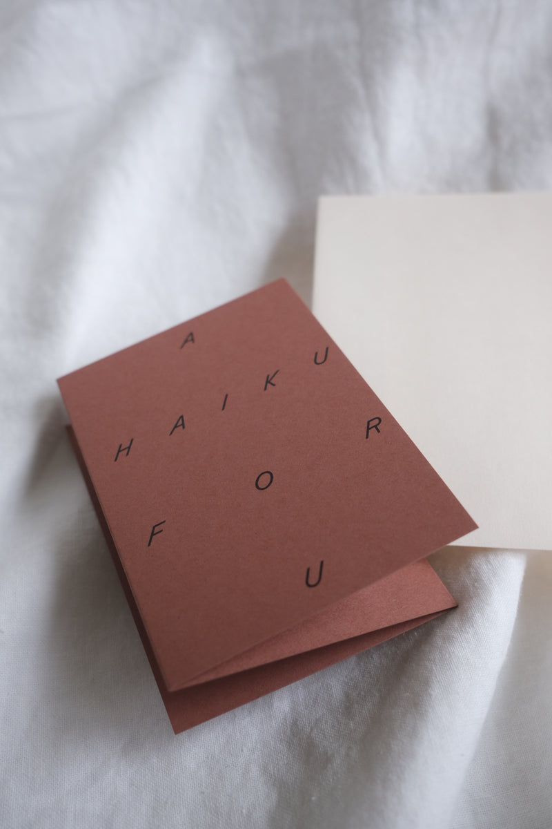 haiku card – same same
